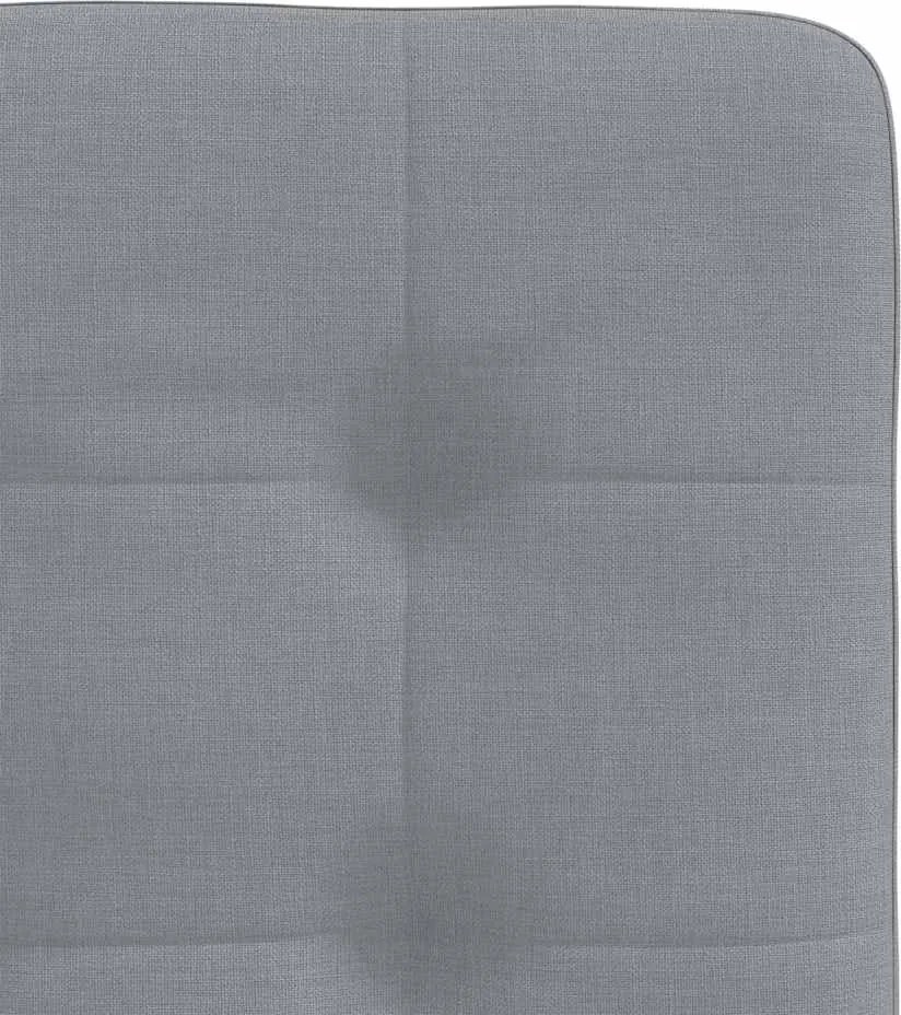 Jídelní židle 6 ks světle šedé textil 3315438