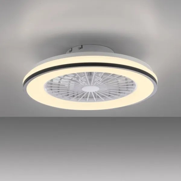 JUST LIGHT. 14447-18 - LED RGBW Stm stropní ventilátor LENO LED/44W/230V + DO