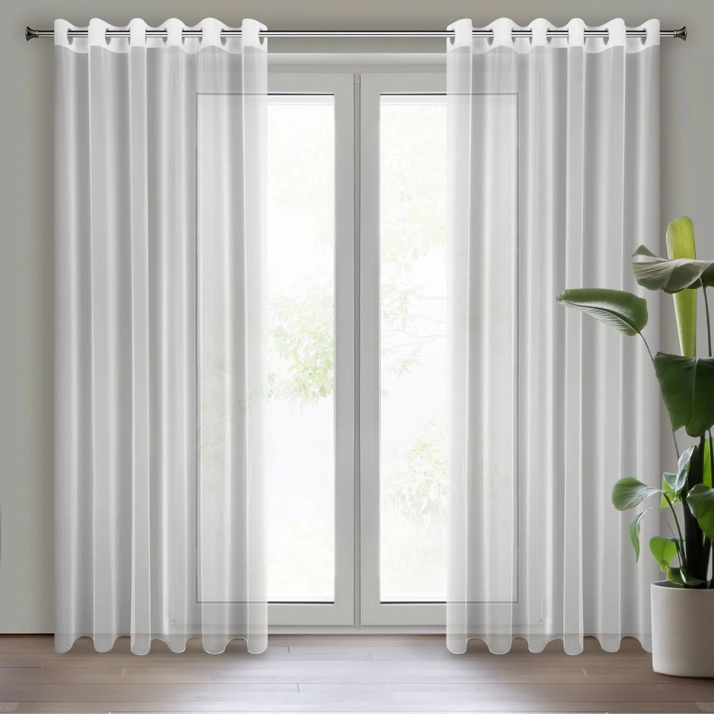ZÁCLONA ESEL 135X250 CM BÍLÝ
