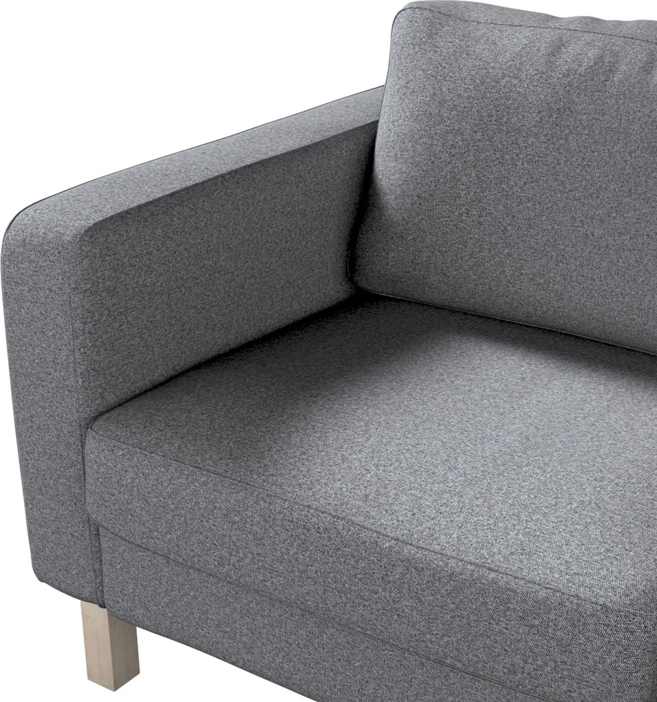 Potah na pohovku IKEA Karlstad 2-místná, nerozkládací, krátký barva šedá látka pletený vzor