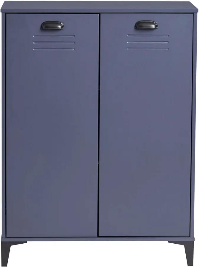 Modrá skříňka Marckeric Zack, 75 x 100 cm