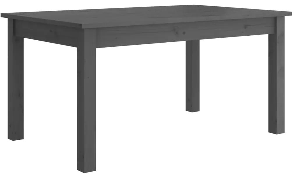 814281 vidaXL Konferenční stolek šedý 80 x 50 x 40 cm masivní borové dřevo