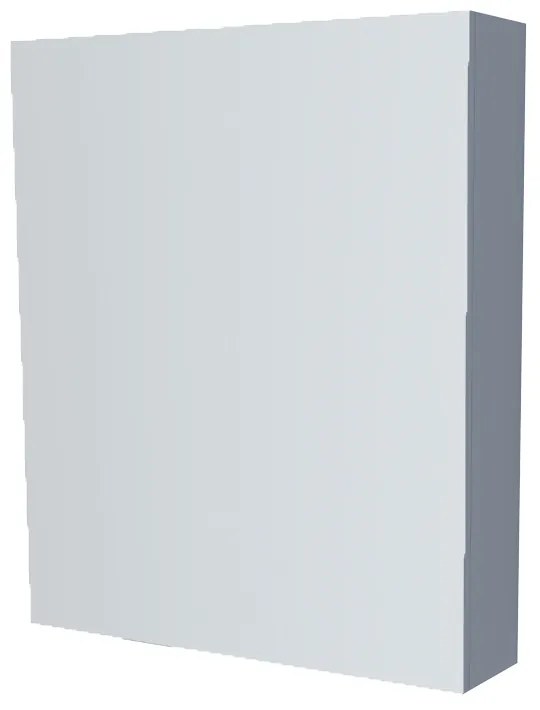 Mereo, Mereo Koupelnová zrcadlová skříňka 60 cm, galerka, 1x dvířka levá, Multidecor, Monumentální šedá, MER-CN798G61MSO1