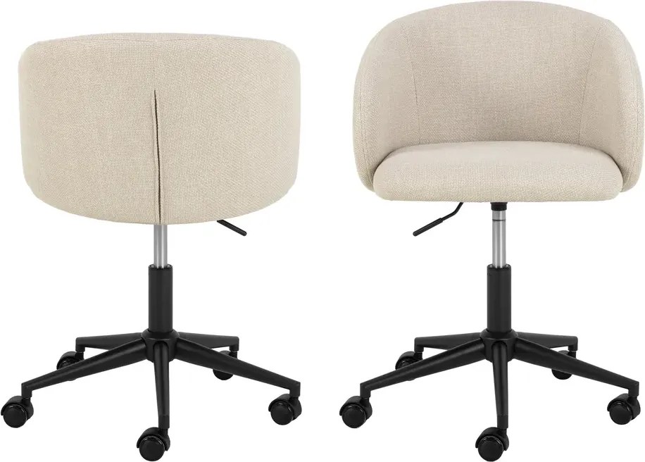 Designová kancelářská židle Eleanor béžová