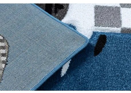Dywany Luszczow Kusový koberec PETIT ZÁVODY FORMULE 1 AUTO, modrý Rozměr koberce: 140 x 190 cm