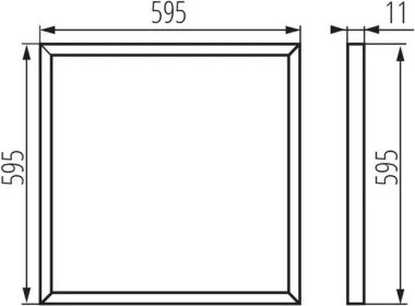 LED panel Kanlux BRAVO S 40W6060NW W 28010 bez driveru