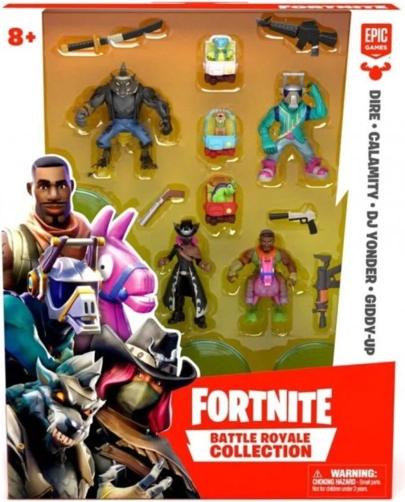 Fortnite battle royale collection pack: dire - calamity - dj yonder - giddy-up