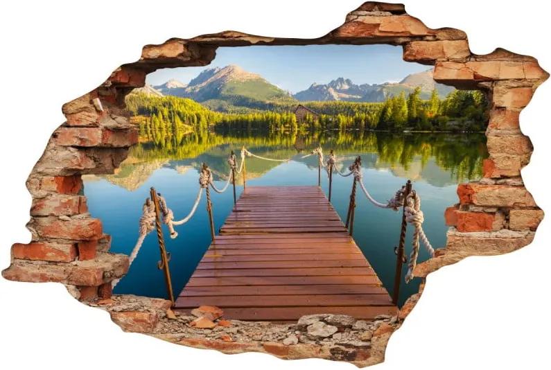 Samolepka Ambiance Panorama Mountain Lake, 60 x 90 cm