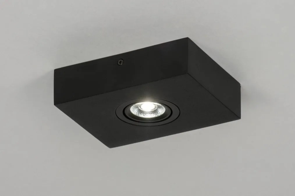 Stropní LED svítidlo Spot Quality Quadra 1 Black