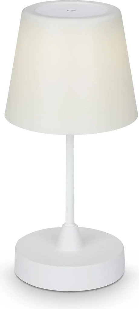 BRILO 7032416 LED venkovní stolní lampa s dotykovým vypínačem, pr.30 cm, LED modul, 3 W, 340 Lm, bílé (starý kód: BRILO 7032-416) - BRILO