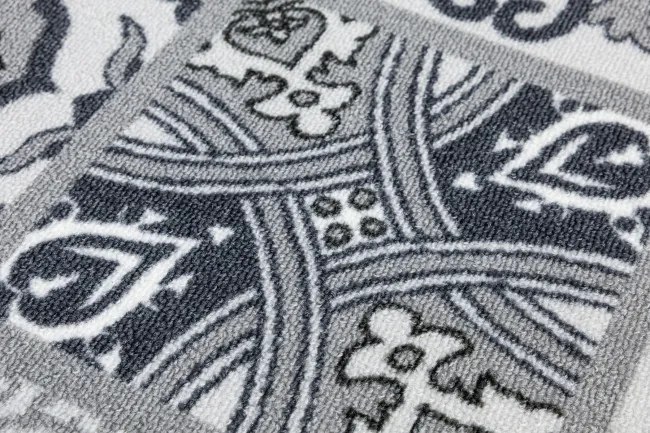 Protiskluzový koberec PATCHWORK 19 New šedý