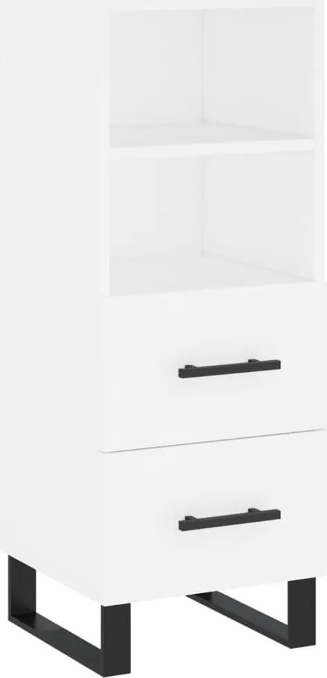 vidaXL Skříň highboard 34,5 x 34 x 180 cm kompozitní dřevo [3200281] Barva: Bílá