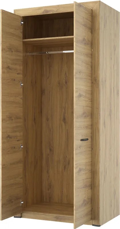 Skříň dvoudveřová Sapori 95.9x217.1x60.3 cm Dub navarra