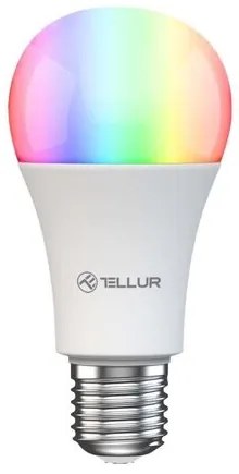 Tellur WiFi Smart žárovka E27, 9 W, RGB bílé provedení, teplá bílá, stmívač