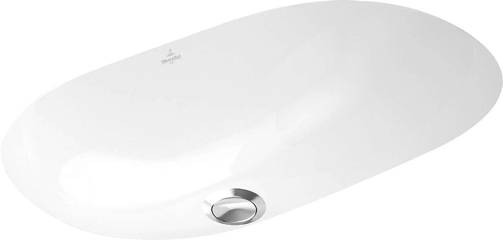 Villeroy & Boch O.novo - Vestavné umyvadlo 60x35 cm, s přepadem, Ceramicplus, bílá 416260R1