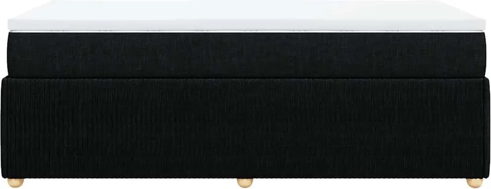 Box spring postel s matrací černá 90x190 cm textil 3285534