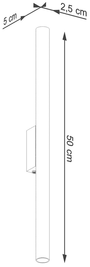 Sollux Lighting Nástěnné svítidlo PASTELO 2 Černá