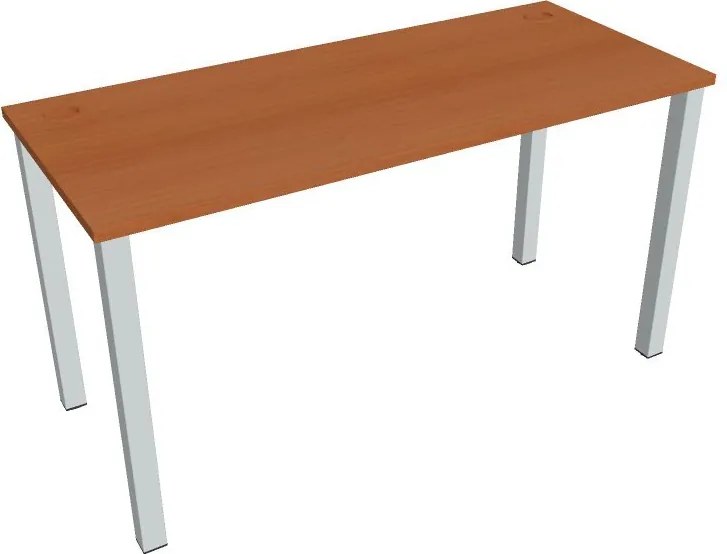 Kancelářský pracovní stůl Hobis UE 1400, deskaakát, bílá RAL 9016