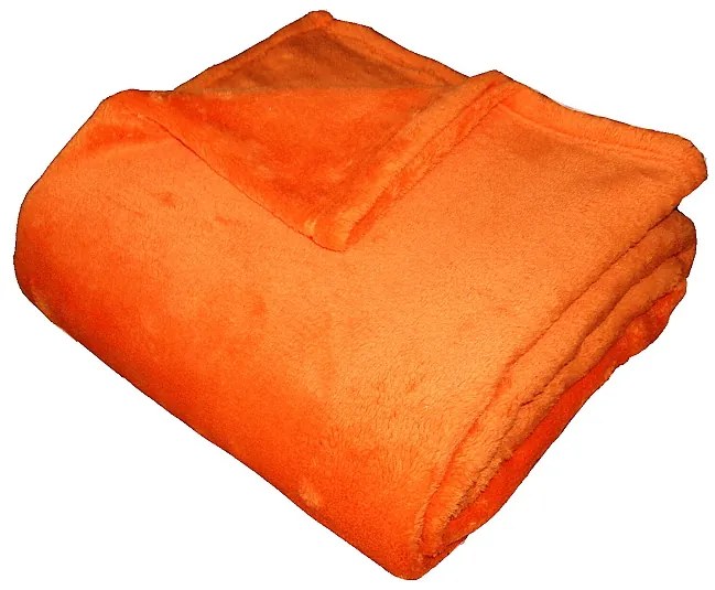 Dadka deka Super soft oranžová 100x150 cm