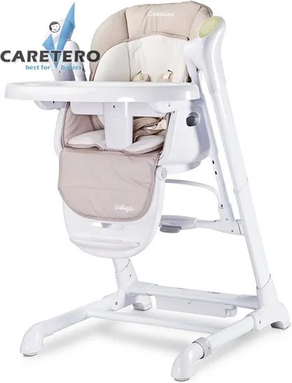 CARETERO | Caretero Indigo | Dětská jídelní židlička 2v1 Caretero Indigo beige | Béžová |