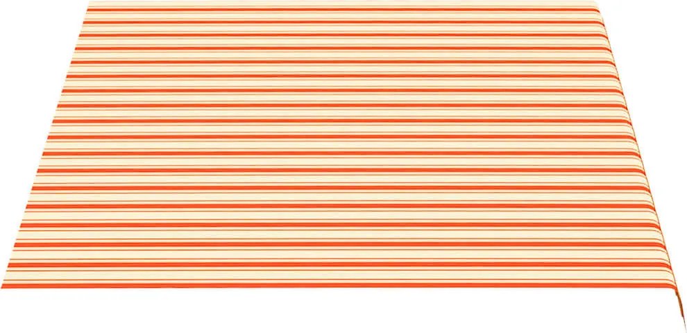 Náhradní plachta na markýzu žlutá a oranžová 350 x 250 cm polyesterová 312016