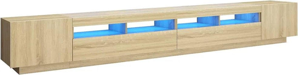 TV skříňka s LED osvětlením dub sonoma 300 x 35 x 40 cm 3081927