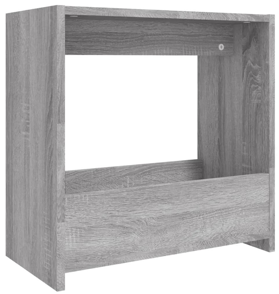 Odkládací stolek šedý sonoma 50 x 26 x 50 cm kompozitní dřevo - Default Title