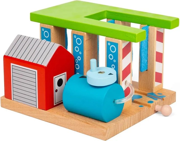 Bigjigs Rail Dřevěná vlaková myčka