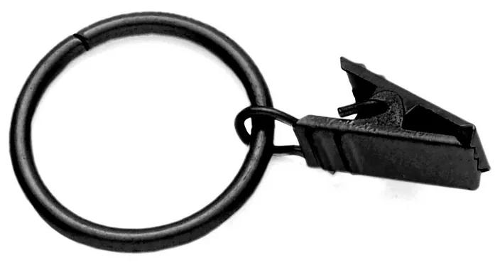 GARNÝŽE-HEBR Garnýž Torino černá jednoduchá 200 cm