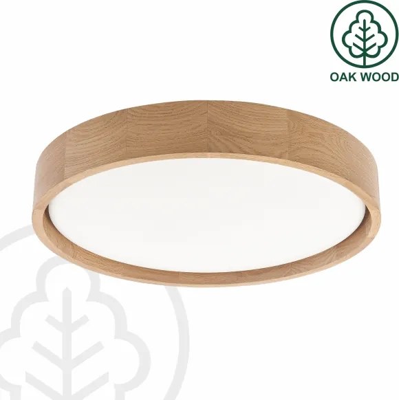 Brilagi - LED Stropní svítidlo MANAROLA PLAIN LED/24W/230V 4000K pr. 41 cm dub