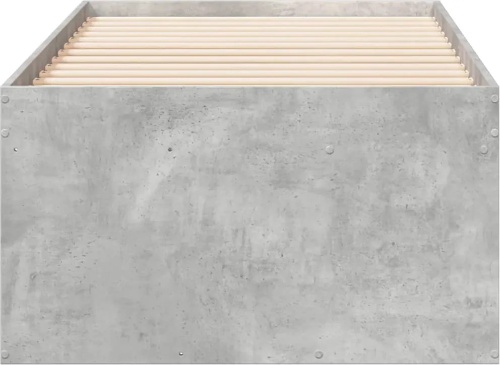 Válenda se zásuvkami bez matrace betonově šedá 90 x 190 cm 3280254