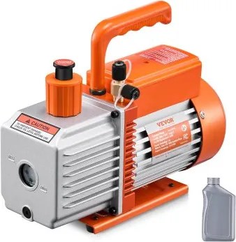 vakuové čerpadlo 170 l/min HVAC 2stupňové rotační lamelové Včetně oleje