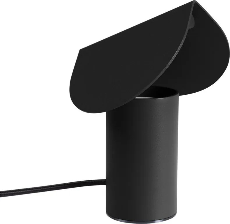 Černá hliníková LED stolní lampa (výška 15 cm) BISCUIT – Thoro