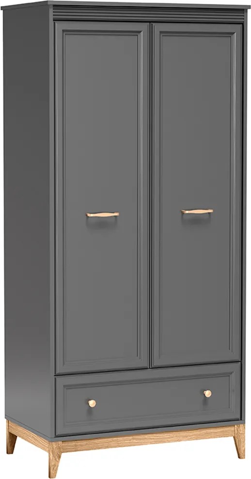TERRA s | šatní skříň TA-10 | 92 cm | šedá