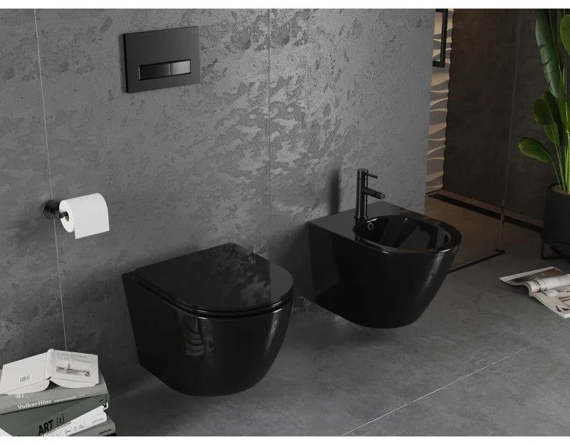 Mexen Lena závěsný bidet, černá, 35224870