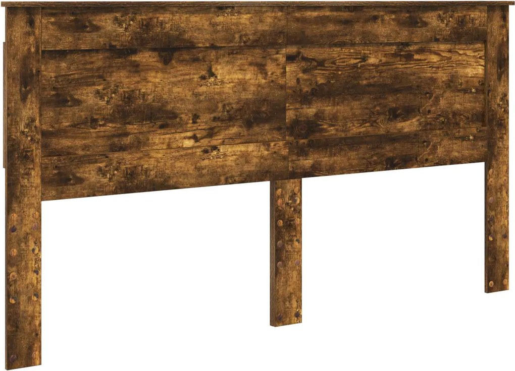Rám postele Kouřový dub 200 x 200 cm Masivní borové dřevo 3410052