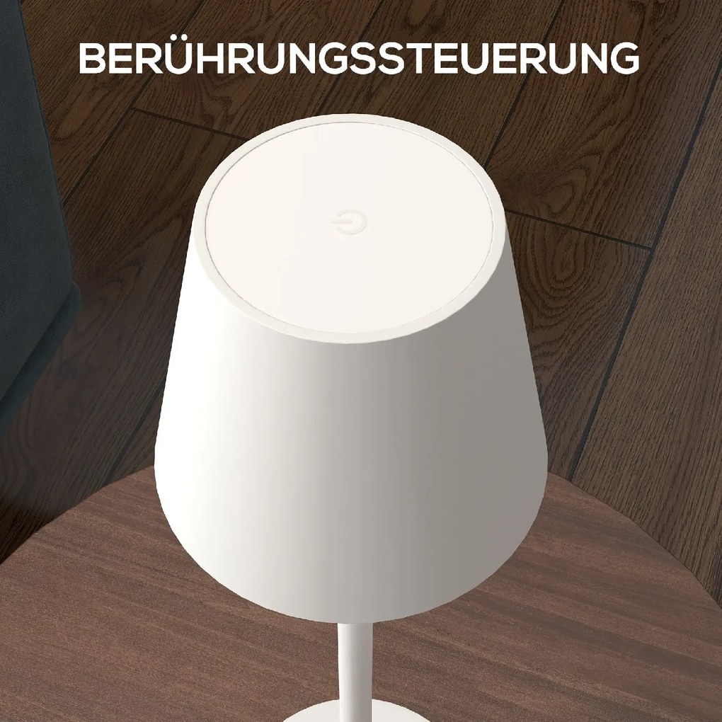 Stolní LED lampa, dotyková, bílá B31-456V00WT