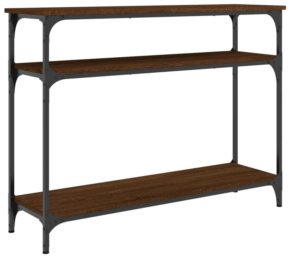 vidaXL Konzolový stolek hnědý dub 100 x 29 x 75 cm kompozitní dřevo