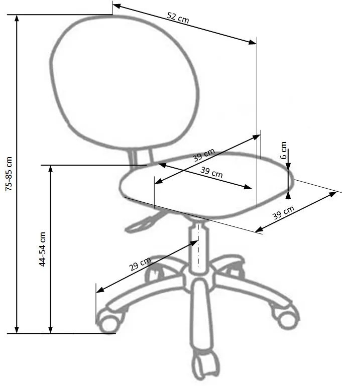 Dětská otočná židle Halmar GOL