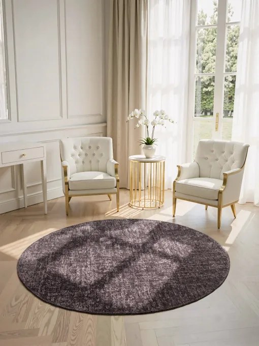 Koberec Elle Decoration BRILLIANCE Prisma hnědý kruh