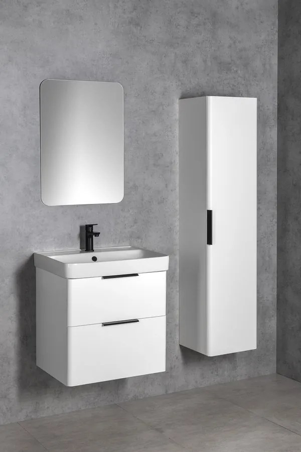 Aqualine Aqualine, DENEB skříňka vysoká 31x150x35cm L/P, bílá mat, DN180