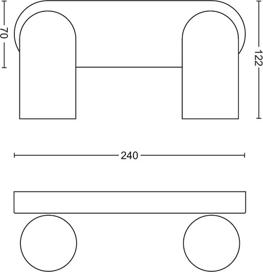 Philips - LED RGBW Stmívatelné bodové svítidlo PONGEE 2xGU10/4,8W/230V bílá + DO