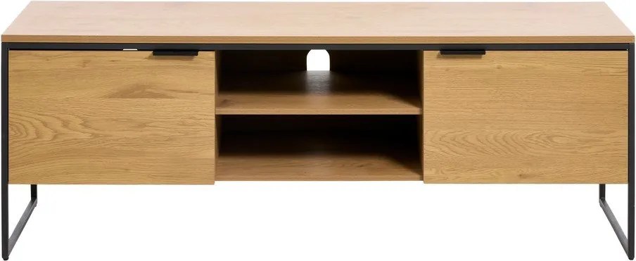 TV stolek v dekoru dubu v přírodní barvě 155x55x45 cm Cesura – Unique Furniture