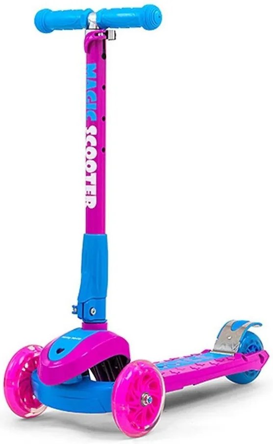 Koloběžka milly mally dětská koloběžka magic scooter pink-blue