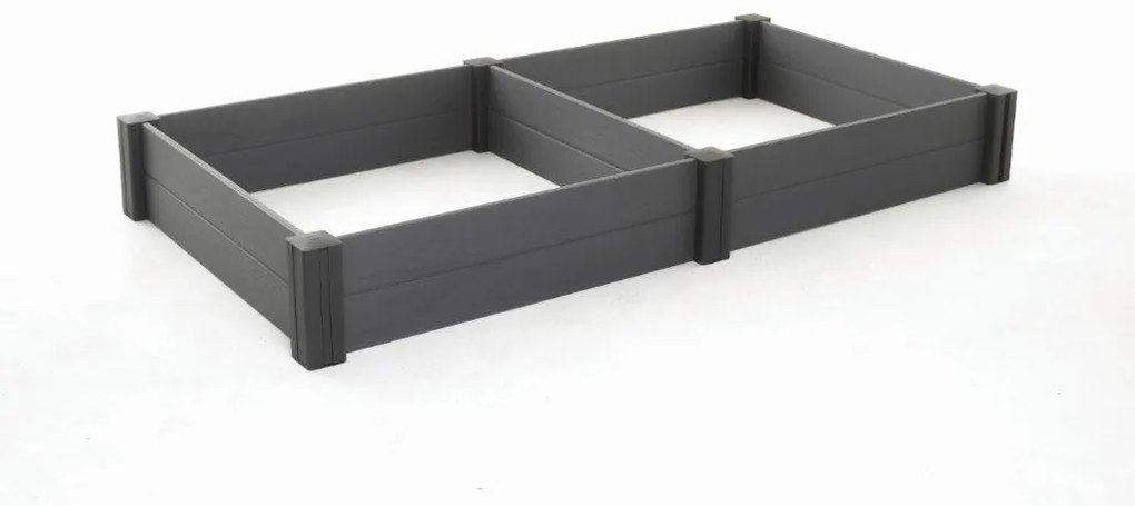 Vyvýšený záhon Keter Vista Modular Garden Bed dvoubalení šedý