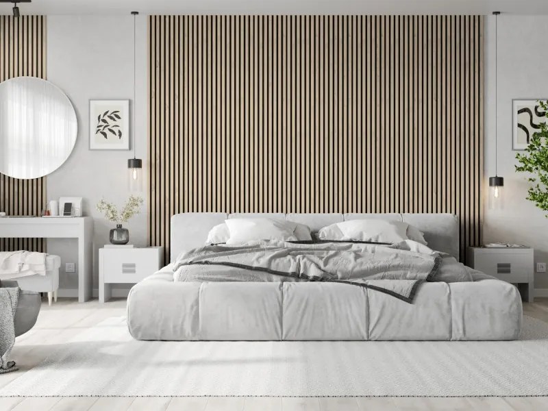 Mexen Lam-B nástěnné lamely 275 x 31,5 cm, deska HDF 4 mm, Perlový Dub - S100-275317-2812-058