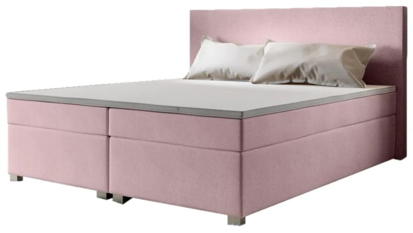 Postel Boxspring SIMPLE + rošt + matrace + topper, 160x200, cosmic 14