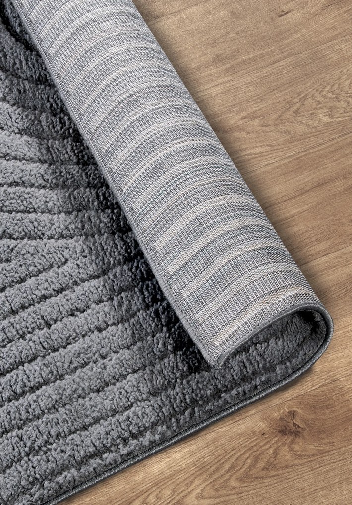 ELLE Decoration, Kusový koberec New York 106206 Anthracite, 80x120, šedá, chodba / předsíň
