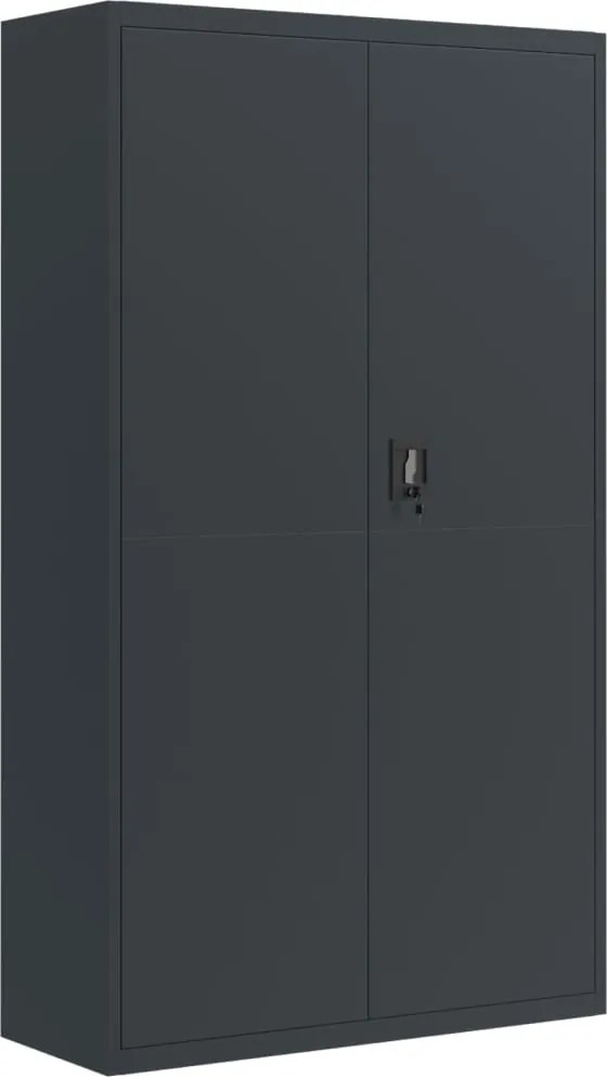 Kartotéka antracitová 105 x 40 x 180 cm ocel 339771