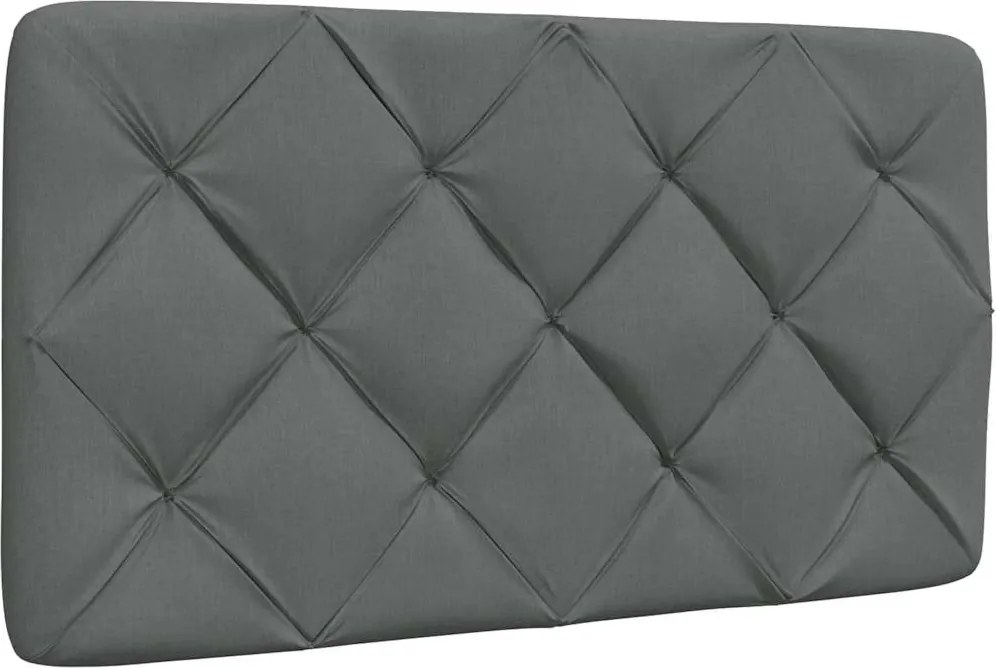 Rám postele s LED bez matrace Tmavě šedá 90x190 cm Látka 3310637
